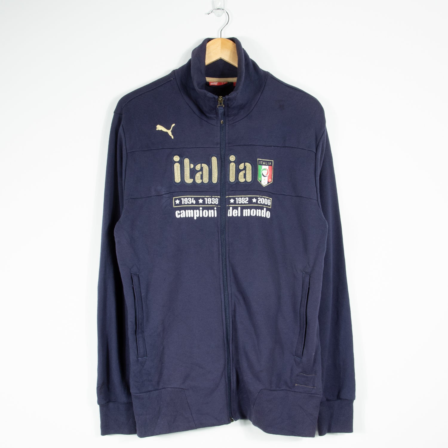 Puma Italia Track Jacket - Navy - Medium – Viaduct Vintage